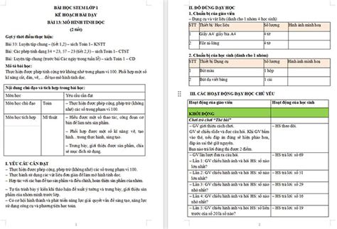 Powerpoint Stem Làm Mô Hình Tính Dọc Lớp 1