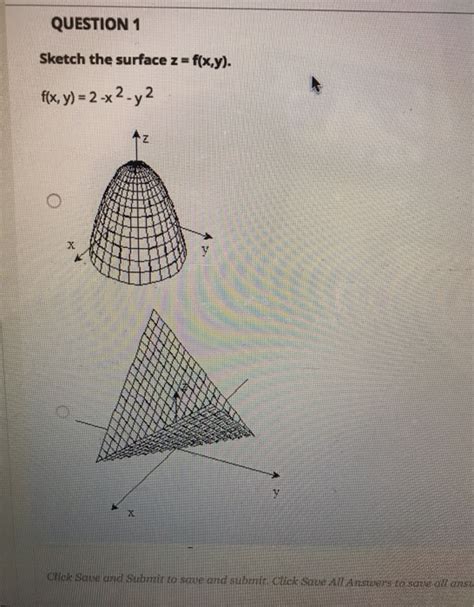 Solved QUESTION Sketch The Surface Z F X Y F X Y Chegg