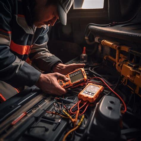 Premium Photo Female Technician Testing With Multimeter