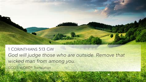 1 Corinthians 513 Gw 4k Wallpaper God Will Judge Those Who Are