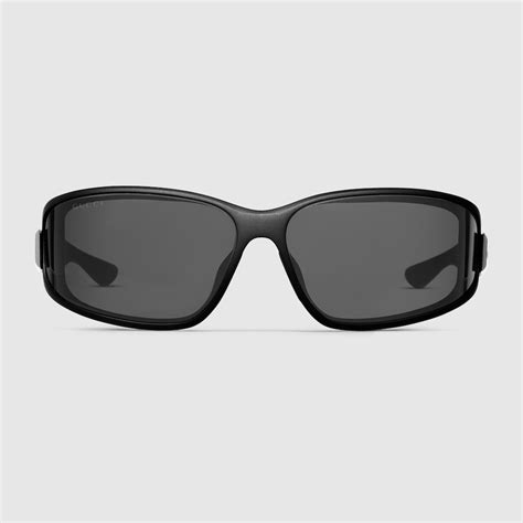 Rectangular Frame Sunglasses In Black Gucci® Za