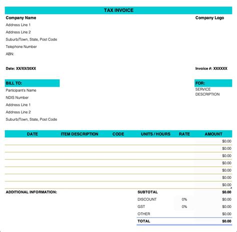 Customisable Ndis Invoice And Quote Template Easy Invoicing For Service Providers Etsy