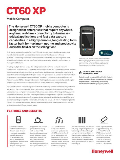 Sps Ppr Ct60 Xp Mobile Computer Data Sheet En Pdf Lte Telecommunication Mobile Computing