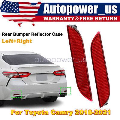 Leftandright Rear Bumper Light Lamp Reflector For Toyota Camry 2018 2020