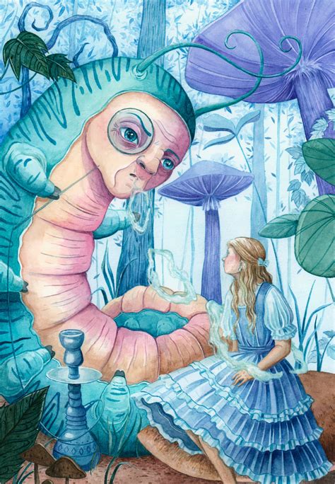 Artstation El Consejo De Una Oruga Alicia En El País De Las Maravillas