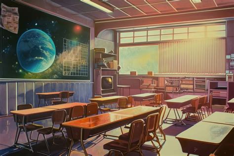 Classroom Architecture Furniture Building Free Photo Illustration Rawpixel
