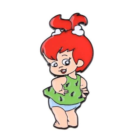 The Flintstones Pebbles Cartoon Character 125 Inches Tall Enamel Metal