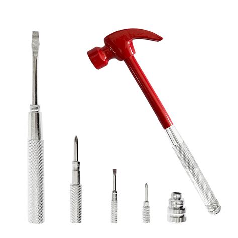 6 In 1 Hammer Screwdriver Set Multifunction Tool Handy Hammer