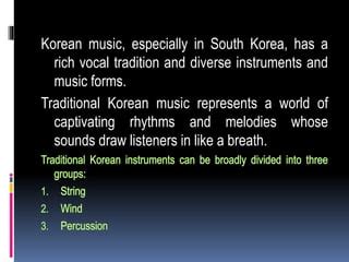 Music Of Korea Pptx