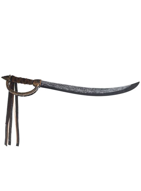 Long Pirate Costume Sword Long Silver And Bronze Pirate Cutlass