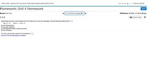 Solved Math 2043 Survey Of Calculus