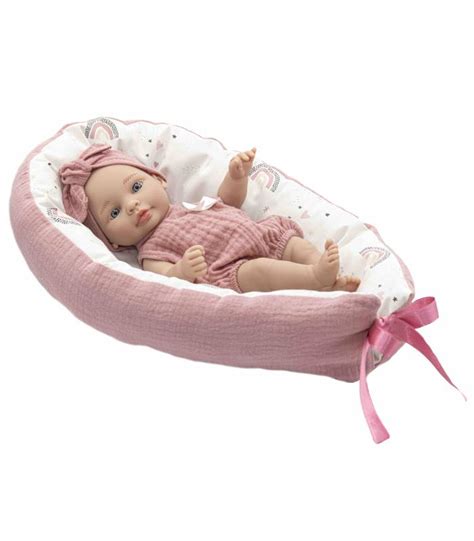 MuÑeca Cloe Con Moises Rosa De Rosa Toys