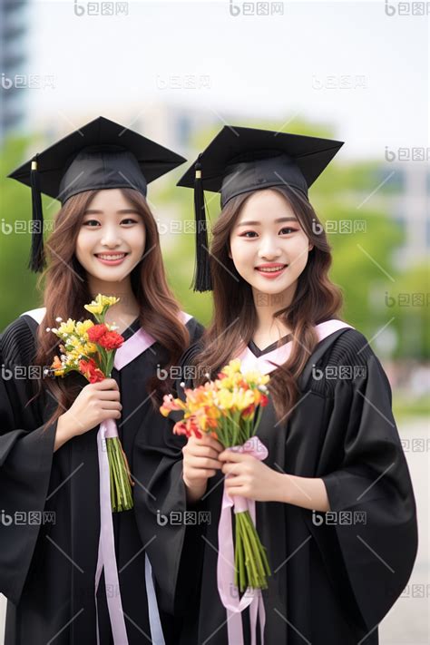 大学毕业学士服照毕业照快乐图片 包图网