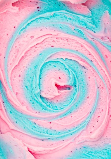 Swirling Pink And Blue Cotton Candy Texture Ai Generated Image