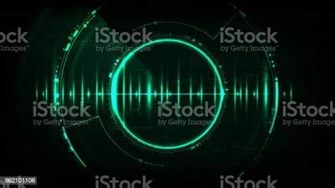 Technological System Encryption Future Hud Searching Interface Background Vector Stock