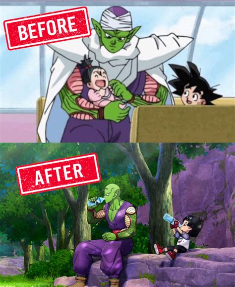 Piccolo And Pan Before And After By Mortadeloramon287 On Deviantart