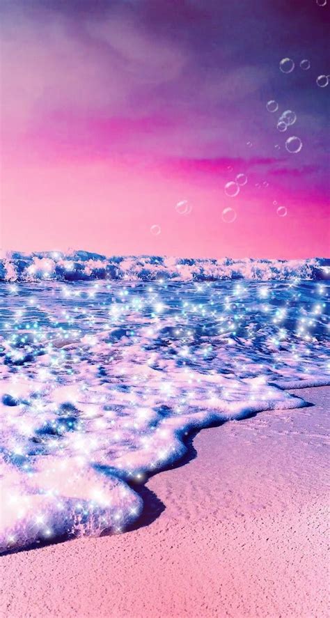 Glitter Beach Wallpaper Beautiful Landscape Wallpaper Cute Wallpaper