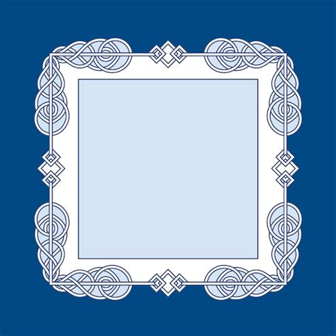 Design De Moldura Celta Desenhado à Mão Vetor Grátis