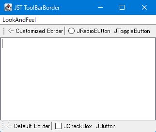 JToolBarのドラッグアイコンを変更する Java Swing Tips