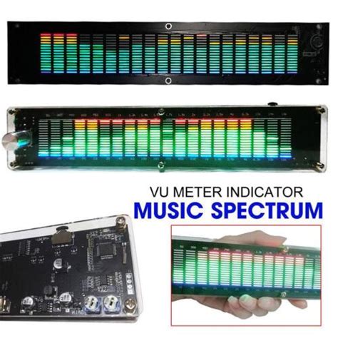 led music spectrum display module stereo meter india ubuy