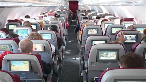 Passengers Sit In Chairs During Stock Footage Video 100 Royalty Free