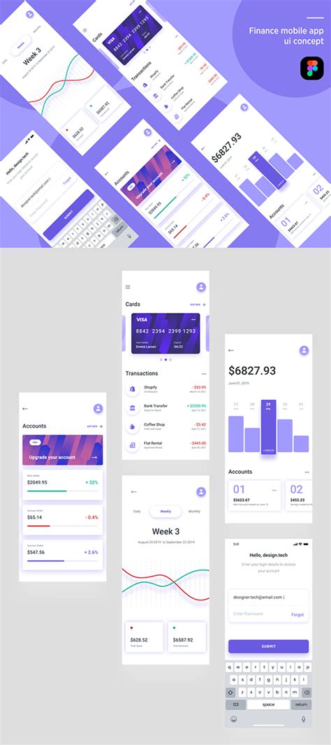 Finance Mobile App UI Concept On Behance