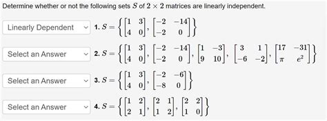 Solved Determine Whether Or Not The Following Sets S Of X Chegg