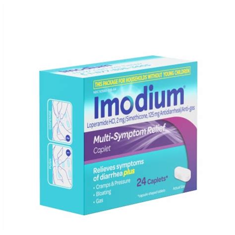 Imodium Multi Symptom Relief Anti Diarrheal Easier To Open Caplets 24