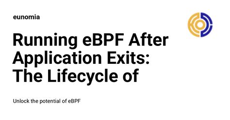 Running Ebpf After Application Exits The Lifecycle Of Ebpf Programs