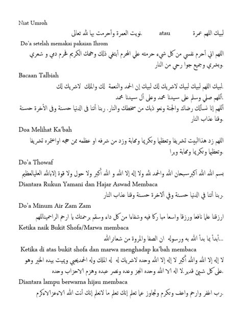 Doa Doa Manasik Umroh Pdf