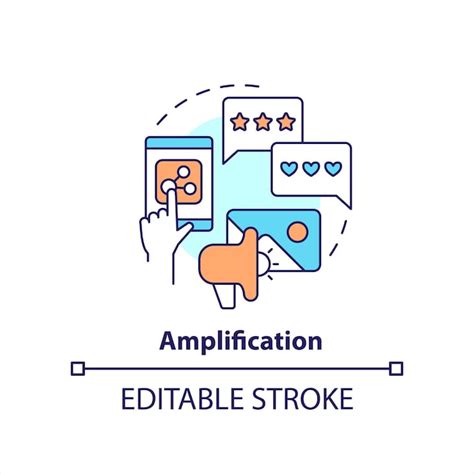 Premium Vector Amplification Concept Icon