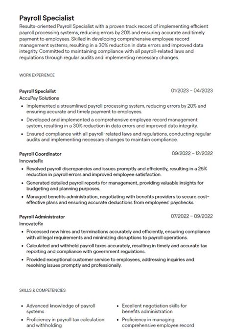 3 Payroll Specialist Cover Letter Examples With In Depth Guidance