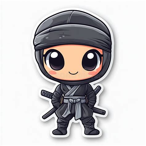 Chibi Ninja Tekeningen Stylised Chibi Ninja Chinchilla By
