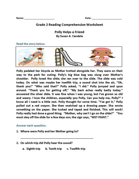 Grade 2 Reading Comprehension Worksheets