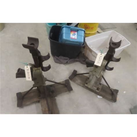 Pair Of Heavy Duty Simplex 10 Ton Airplane Jacks Mcsherry Auction