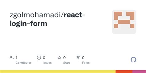 Github Zgolmohamadi React Login Form