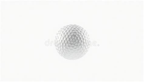 White Golf Ball In Mid Air Perfect Moment Of Swing Sporty Equipment