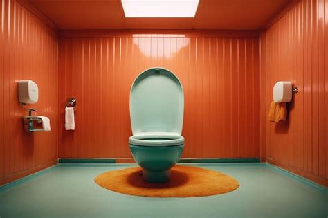 Premium Photo Small Clean Restroom