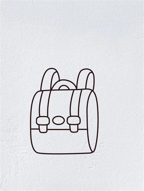 书包的简笔画 书包的简笔画图片 画趣文库（我爱生活）