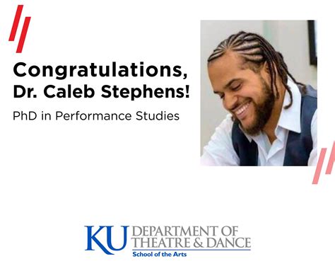 Congratulations To Dr Caleb Ku Theatre And Dance Facebook