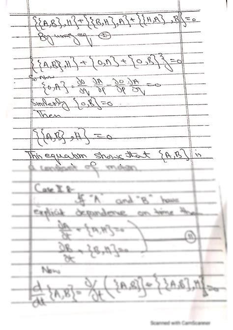 Solution Jacobi Poisson Theorem Statement Proves For Two Cases
