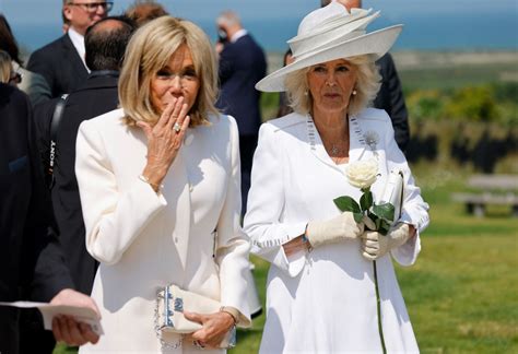 Queen Camilla Rebuffs Brigitte Macrons Hand Holding At D Day Memorial
