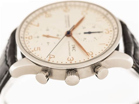 Iwc Portugieser Chronograph Ref 3714 Stainless Steel Papers 2000