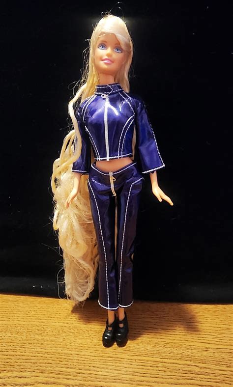 Vintage 1999 Trendy Bendy Barbie In Purple Outfit Etsy
