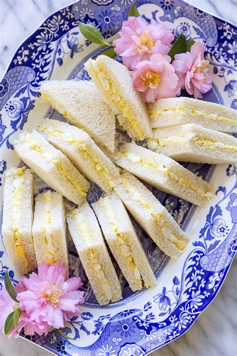 Classic Egg Salad Tea Sandwiches Recipe Elegant Tea Sandwiches Tea