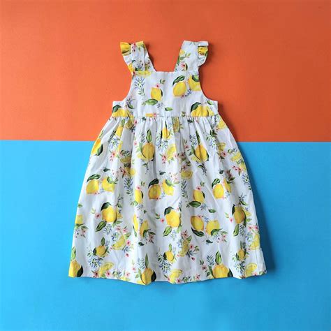 ชุดกระโปรงยางหลัง 100 คอตตอนพิมพ์ลายมะนาว Heypilgrim