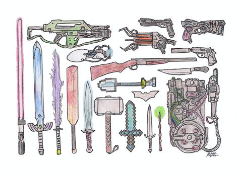 Fictional Weapons By Matthew Hoobin On Deviantart