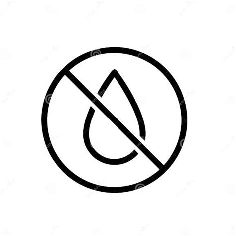 Wasserdichte Stoff Symbol Isoliert Auf Weißem Hintergrund Von Stoff