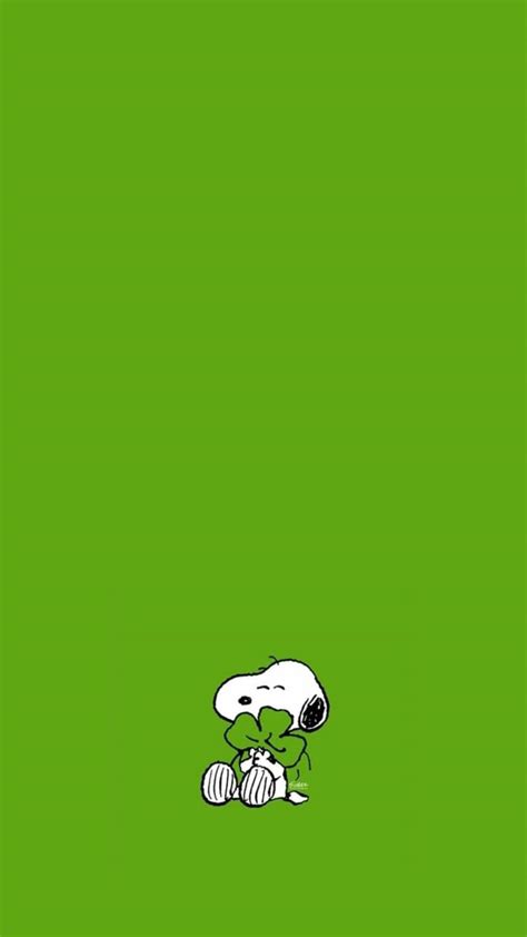 Snoopy St Patricks Day Phone Wallpaper In 2024 Snoopy Wallpaper