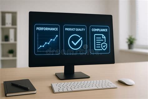 Digital Display Showcasing Key Business Metrics Performance Product